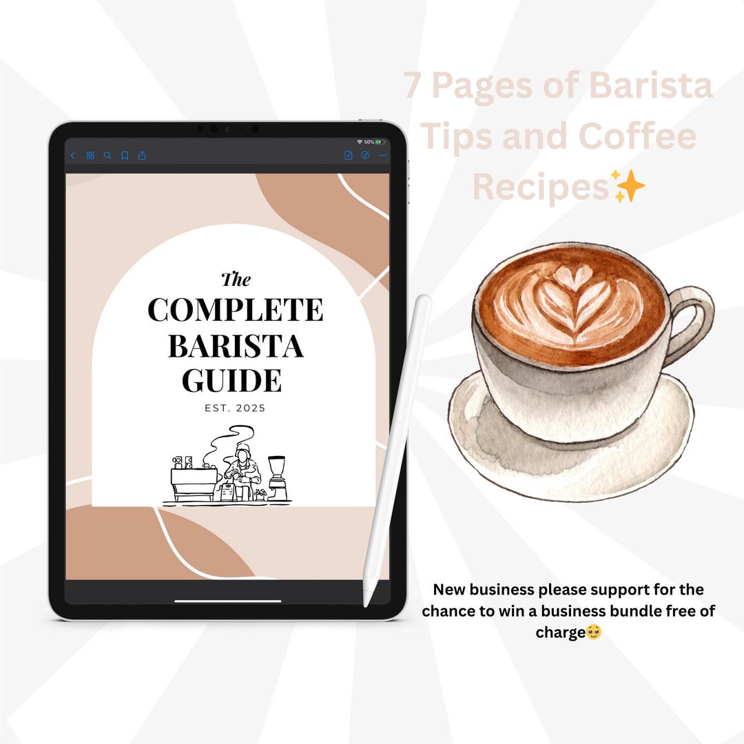 Barista Handbook – Coffee Shop SOP, Barista Rules Sign, Cafe Training ...