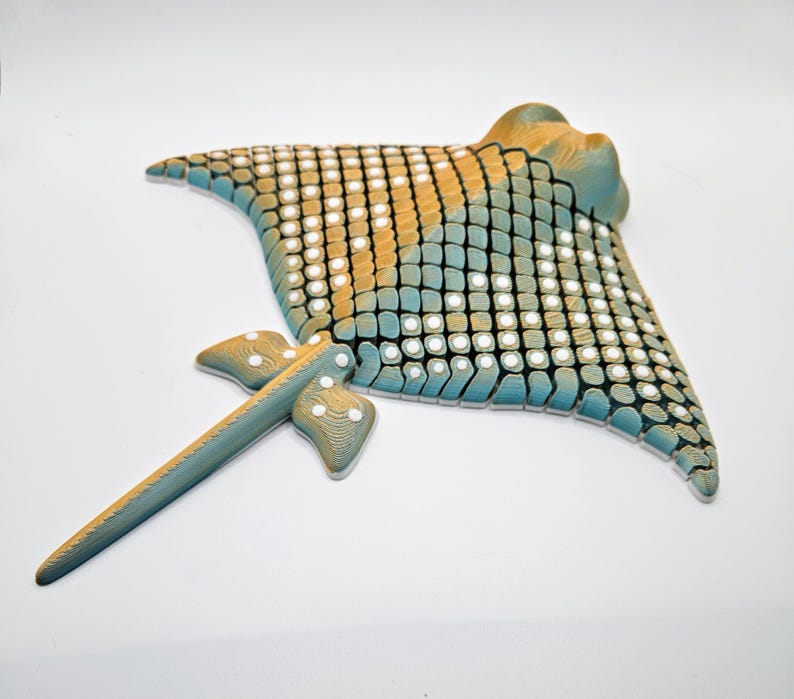 3D Printed Articulated Stingray - Etsy