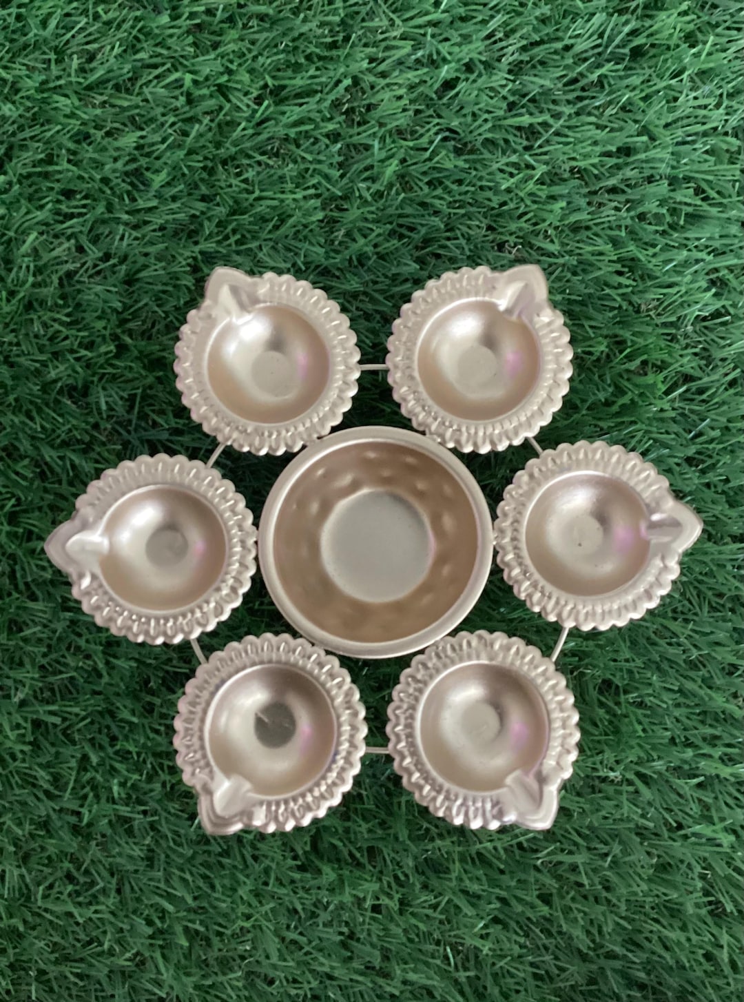 Metal Urli Diya Set Bulk 100 Pieces - Diwali Puja Decoration ...