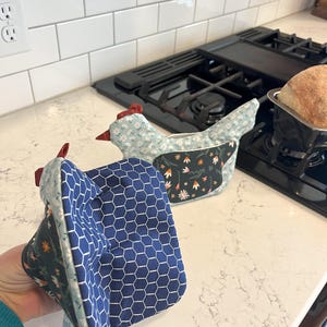 The Original Henrietta Chicken Oven Mitt PDF Sewing Pattern - Beginner ...