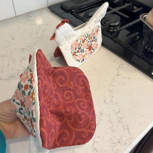 The Original Henrietta Chicken Oven Mitt PDF Sewing Pattern - Beginner ...