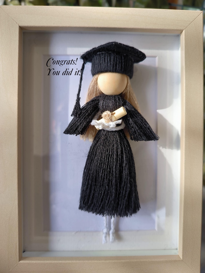 Macrame Graduate Girl – Boho Wall Decor for Graduation Day | Doll ...