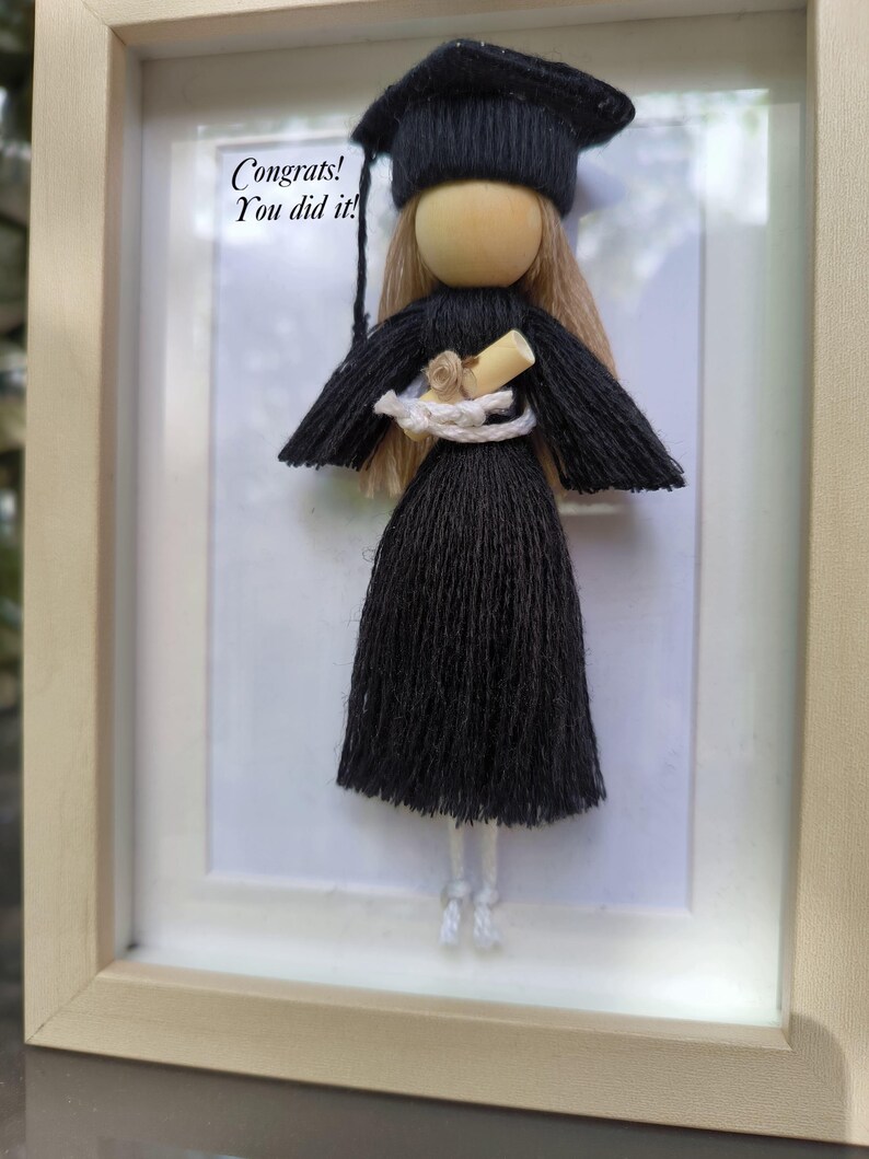 Macrame Graduate Girl – Boho Wall Decor for Graduation Day | Doll ...