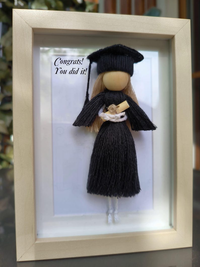 Macrame Graduate Girl – Boho Wall Decor for Graduation Day | Doll ...