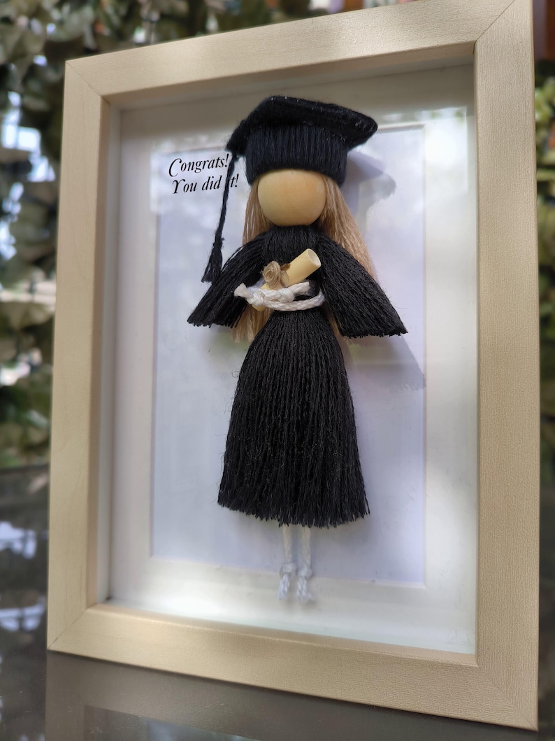 Macrame Graduate Girl – Boho Wall Decor for Graduation Day | Doll ...