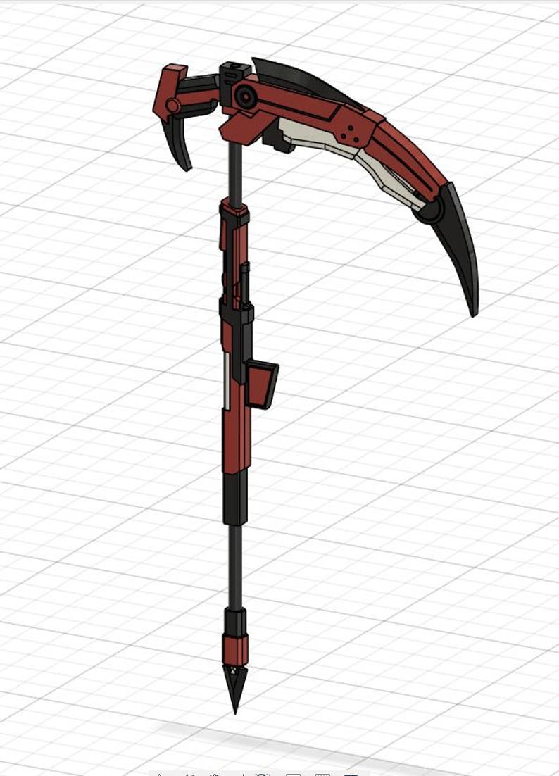 Crescent Rose Scythe 3D Print Files - Etsy