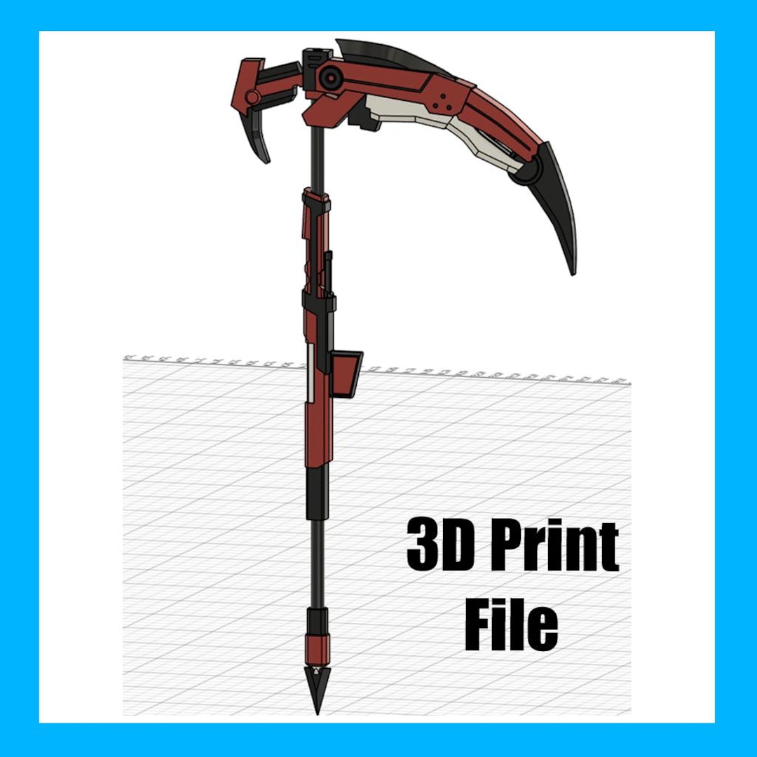 Crescent Rose Scythe 3D Print Files - Etsy