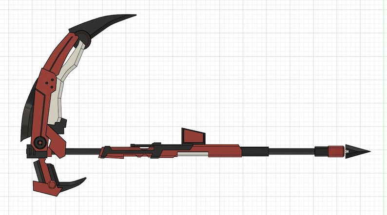 Crescent Rose Scythe 3D Print Files - Etsy