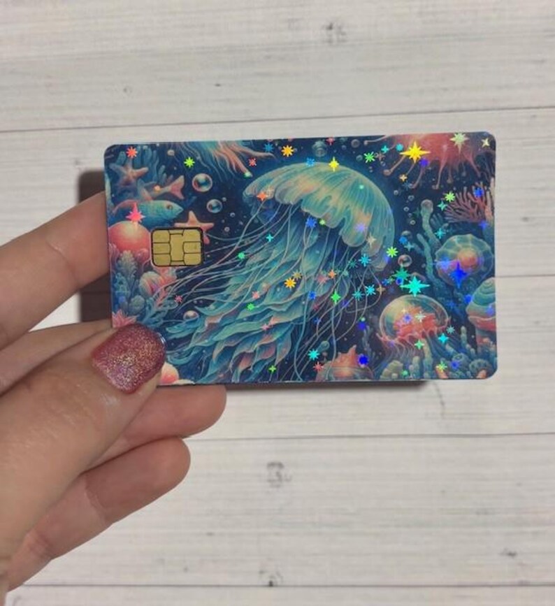 Turtle Holographic Debit Card Skin - Etsy