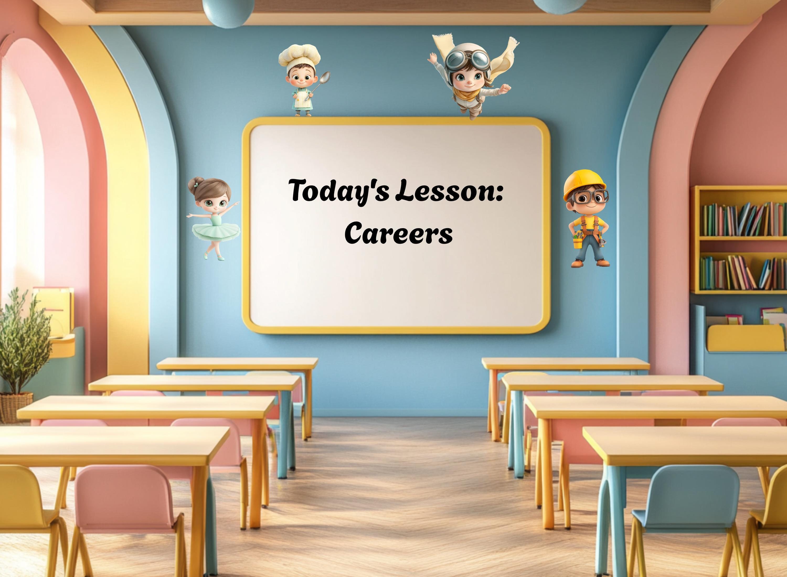 Dream Jobs Kids Clipart Bundle – Cute Cartoon Children in Careers PNG ...