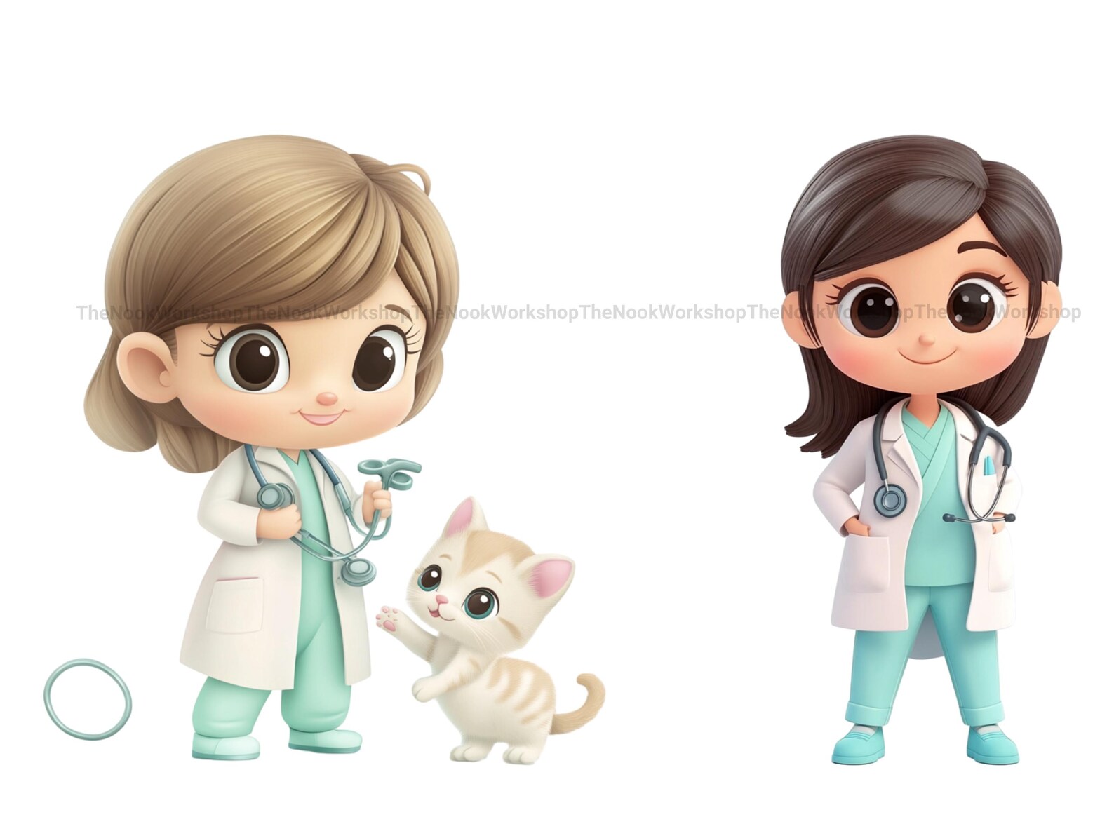 Dream Jobs Kids Clipart Bundle – Cute Cartoon Children in Careers PNG ...