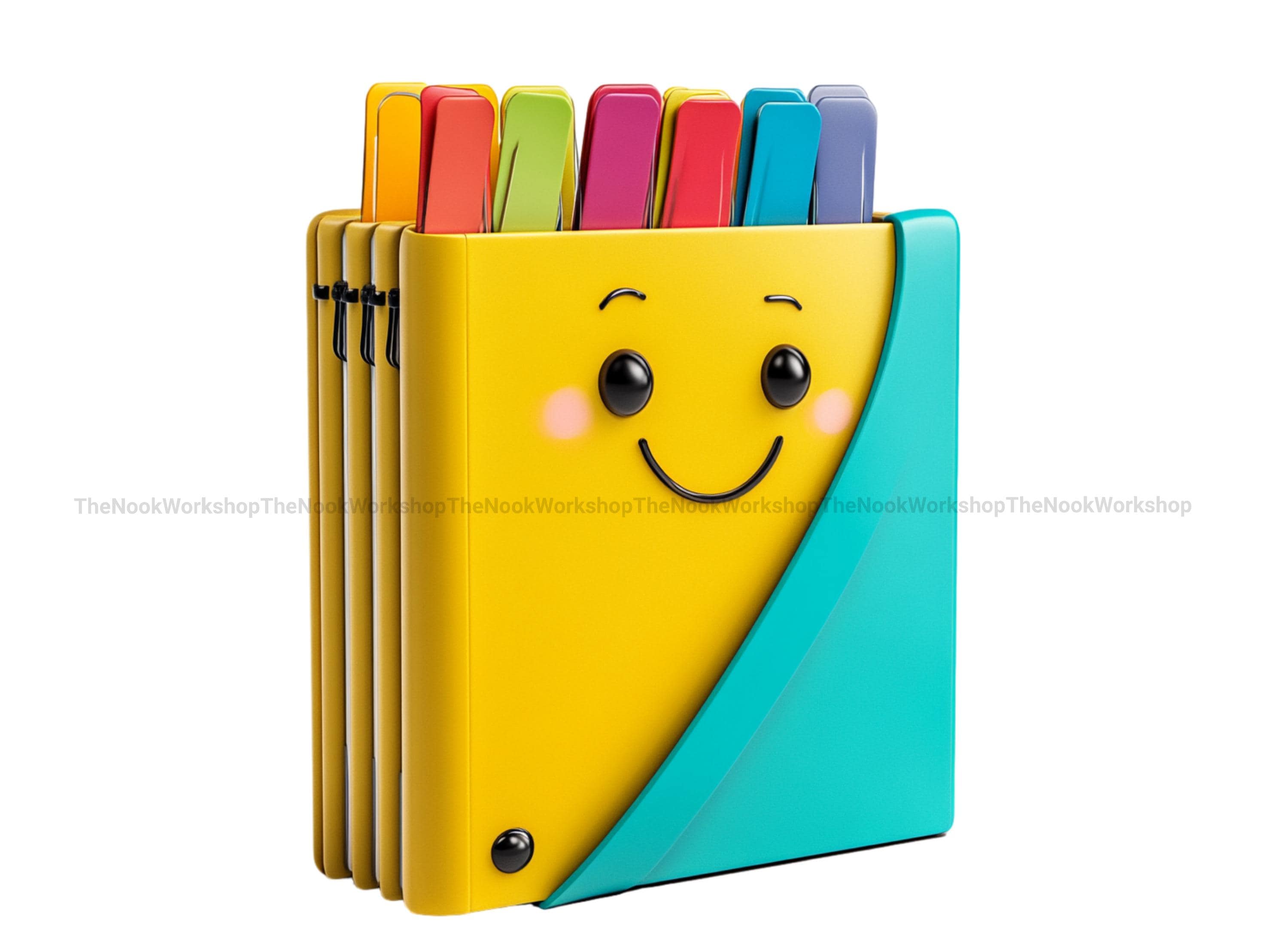Cute School Supplies Clipart Bundle – 20 Pngs With Smiling Faces ...