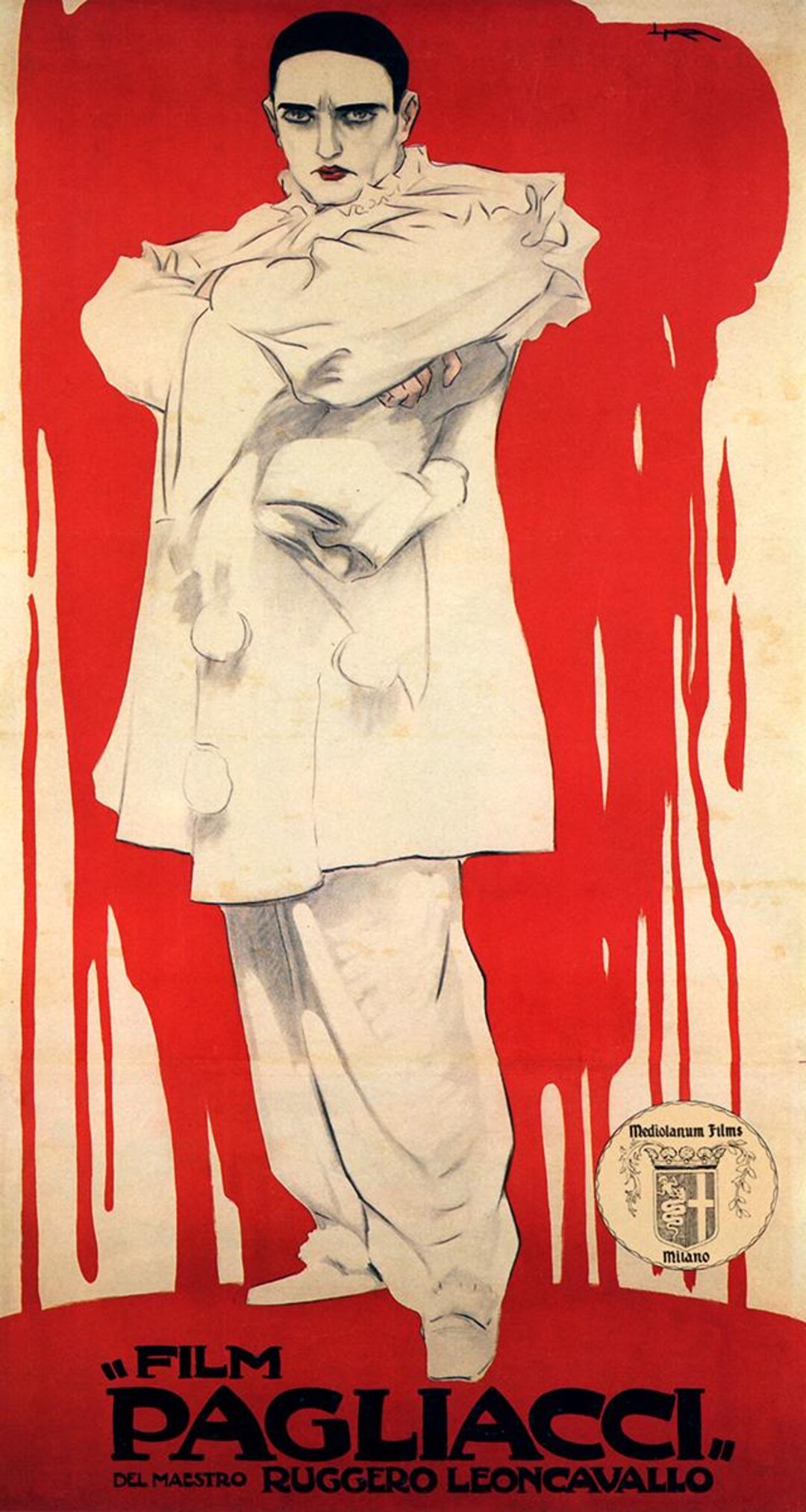 Pagliacci Italian Movie Figure Dressed as a Clown Opera Theater Show ...