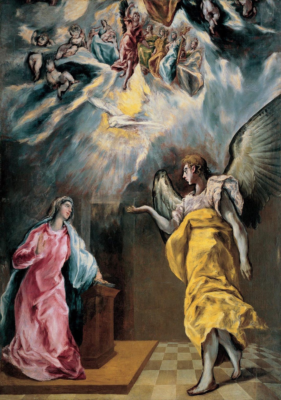 El Greco the Annunciation Biblical Scene Roman Catholic Church ...