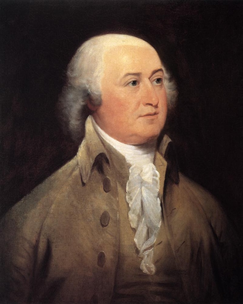 Portrait of John Adams Founding Father and Second President of the ...