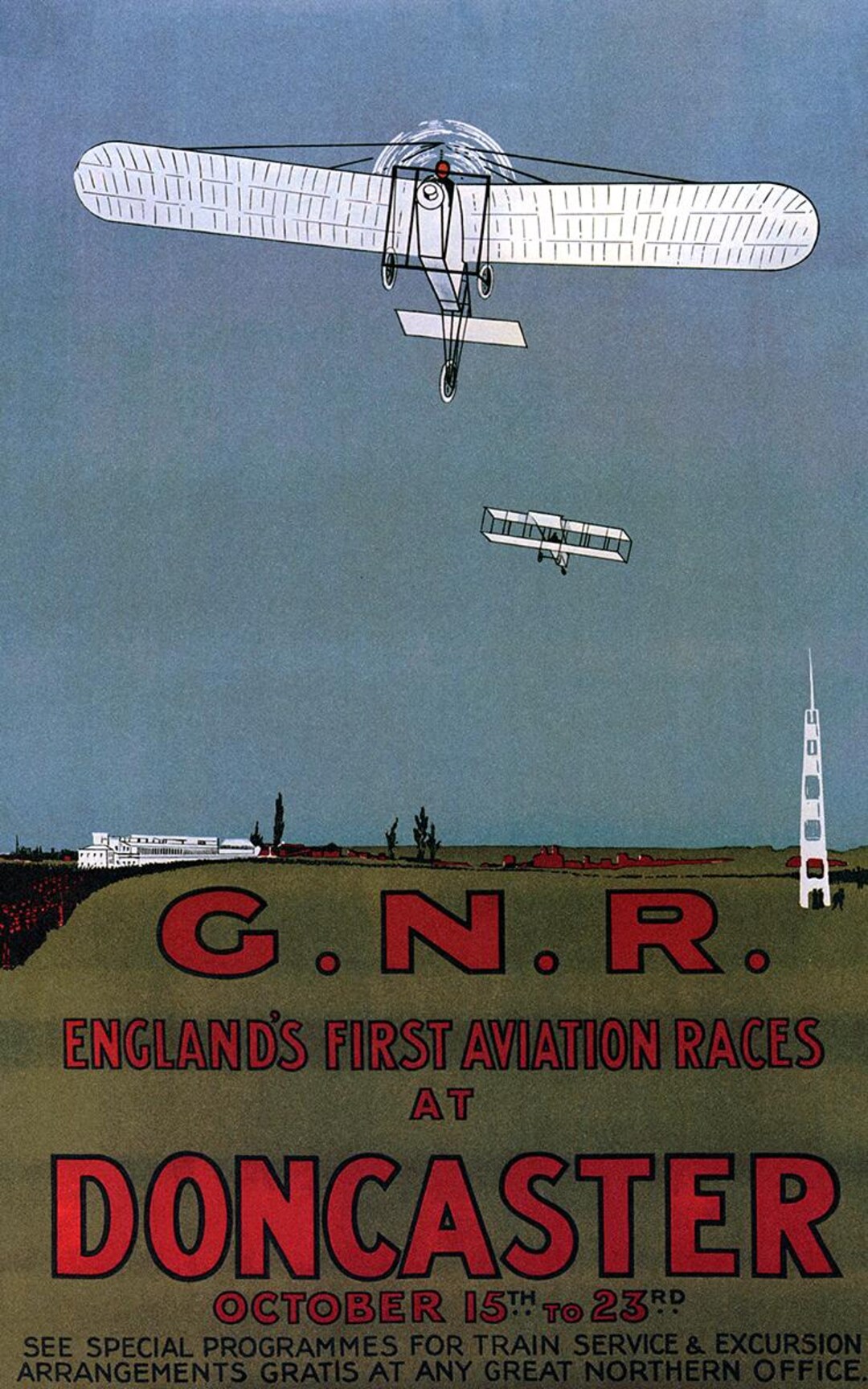 Airplane England's First Aviation Races at Doncaster in 1909 Aviation ...