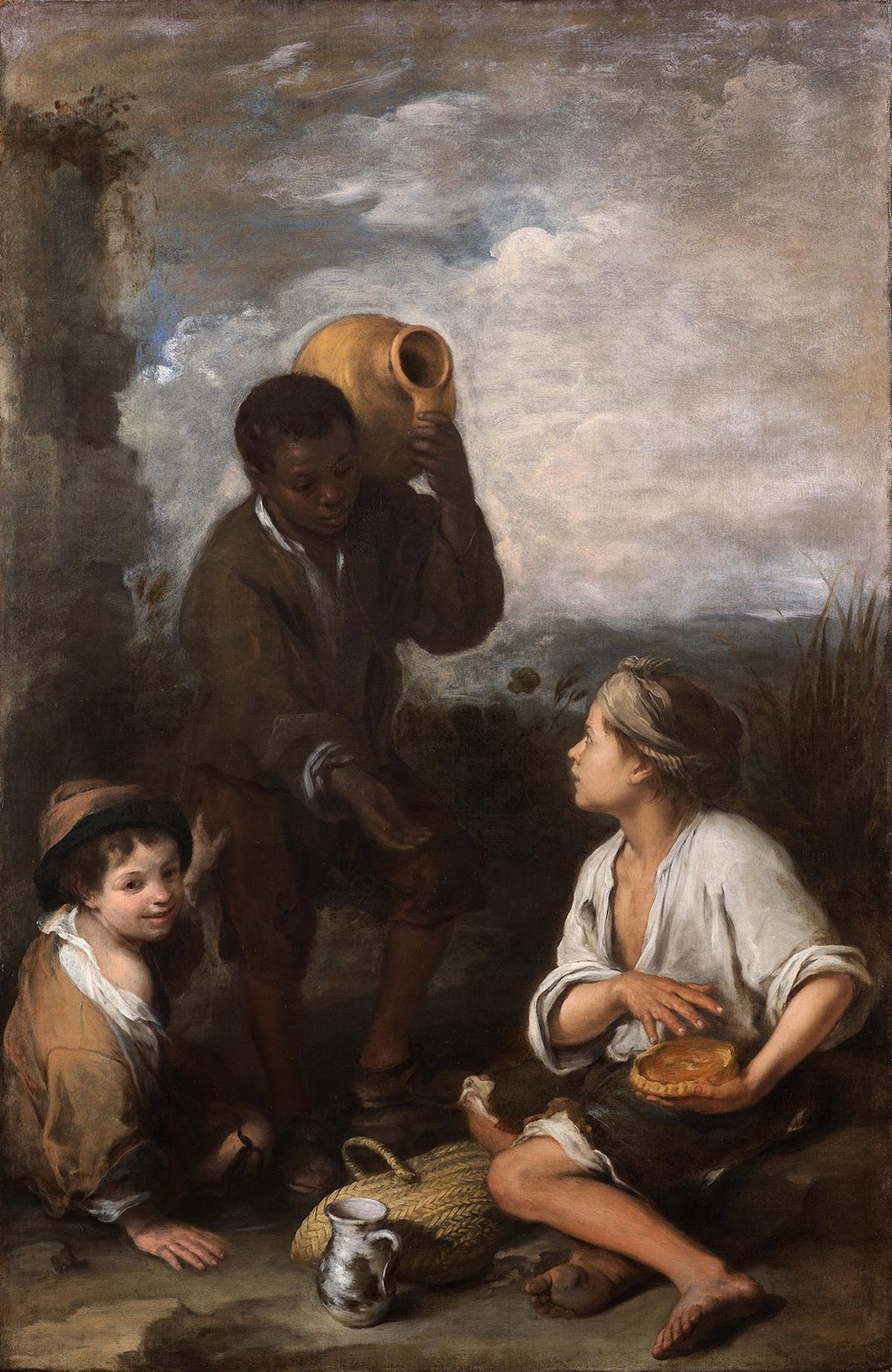 Bartolomé Esteban Murillo Three Boys Street Children or Beggars Life in ...