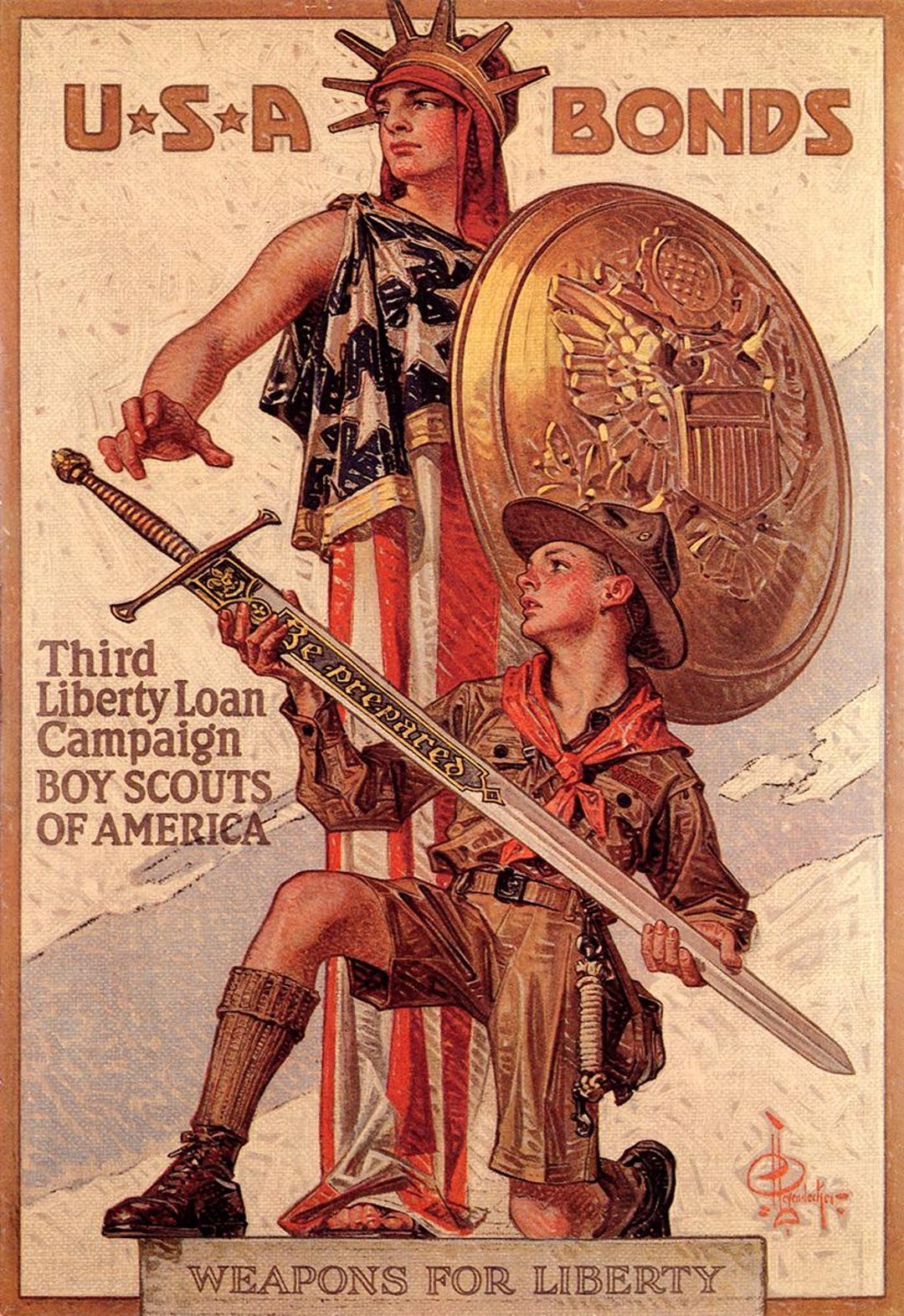 World War I Third Liberty Loan Campaign, Featuring the Boy Scouts of ...