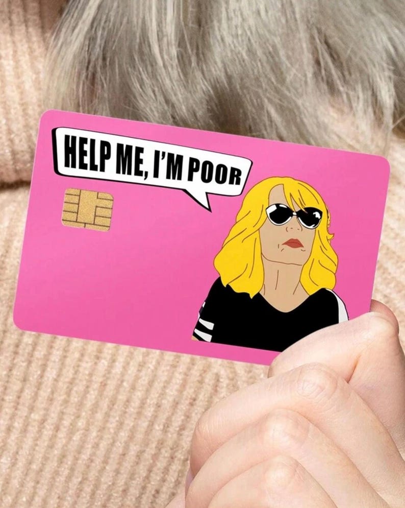 HELP ME I’M POOR Card Sticker – Funny Meme Debit/credit Card Skin ...