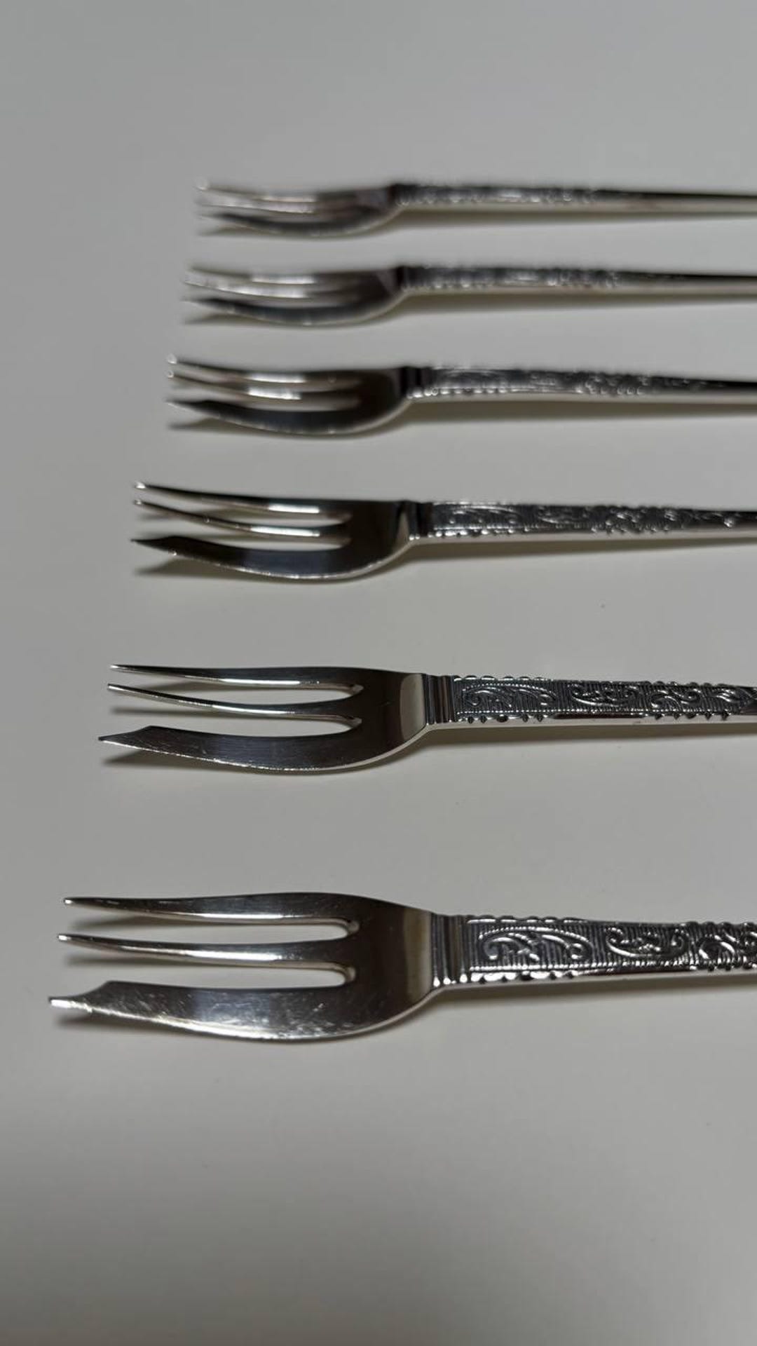 Vintage Dutch Silver Plated Fruit Forks – Set of 6 – Elegant Floral ...