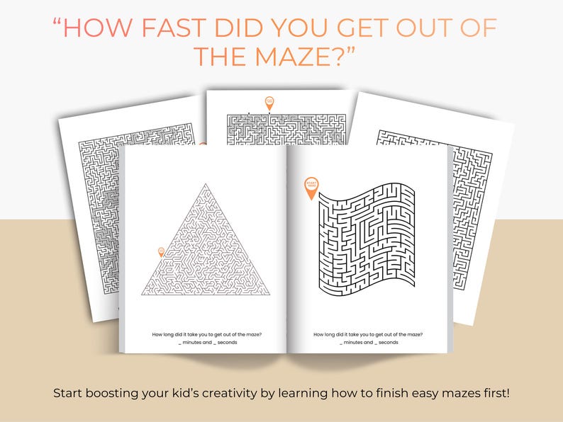 Adult Maze Puzzles Difficult Maze Maps Complex Maze Printable Maze Book ...