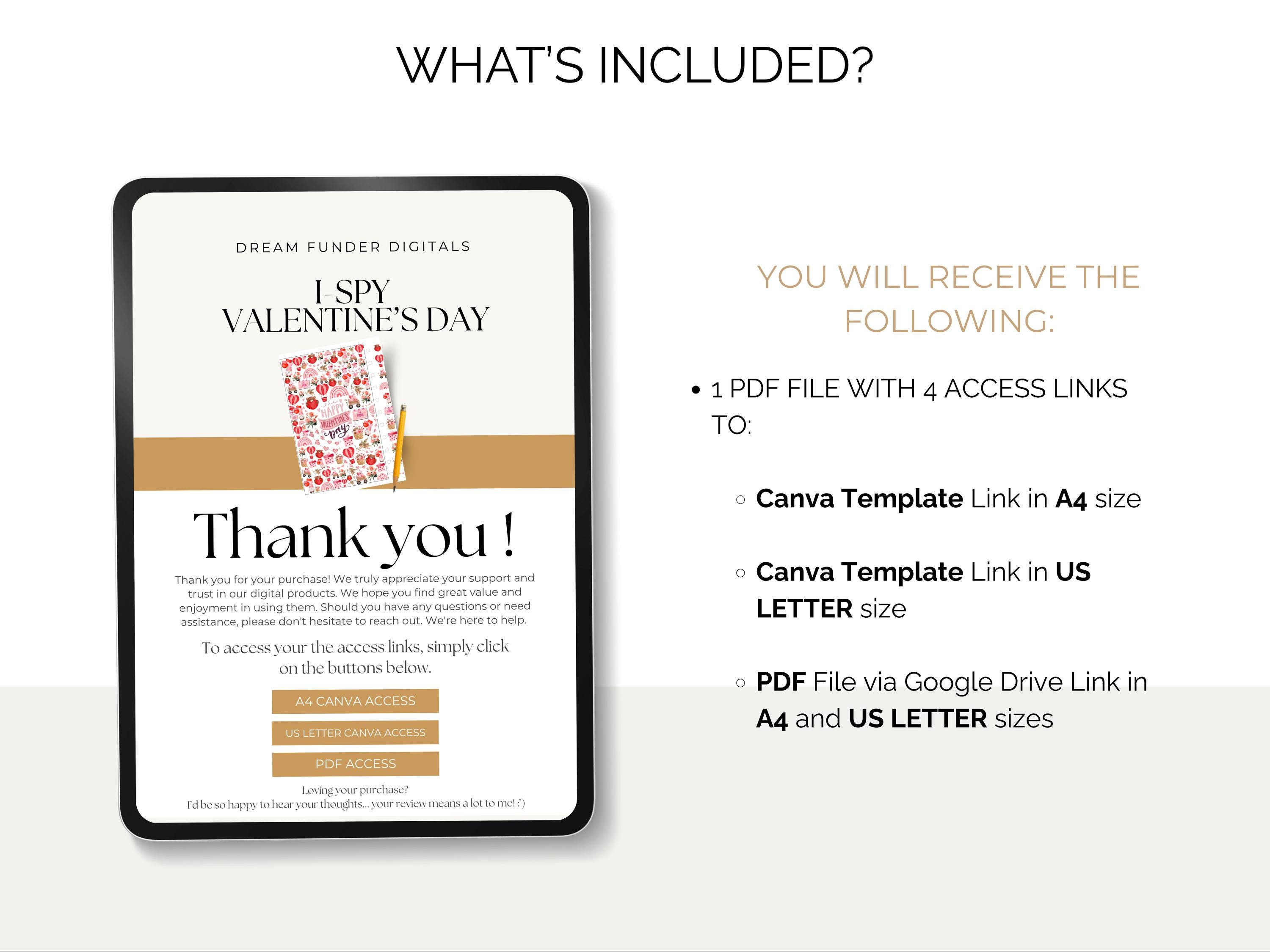 Valentines Day I Spy Printable for Kids Valentines Counting Game ...