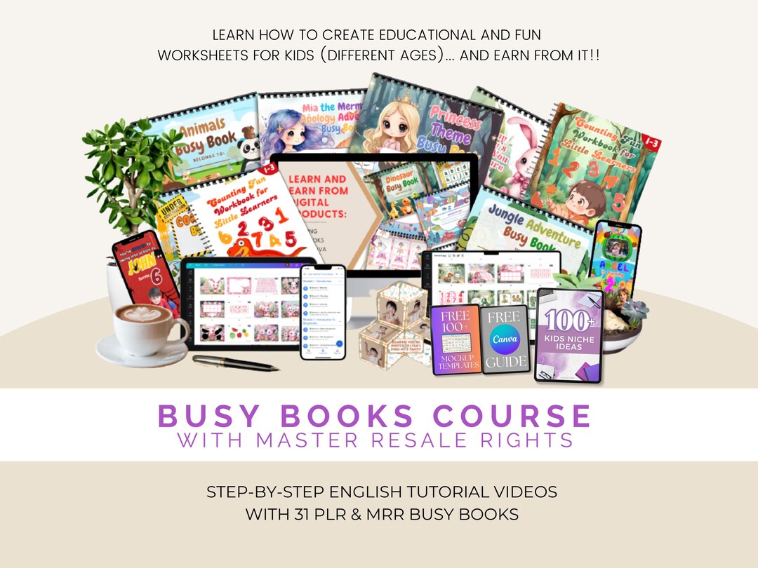 Busy Book for Kids Printable Learning Pages Preschool Activity Book Fun ...