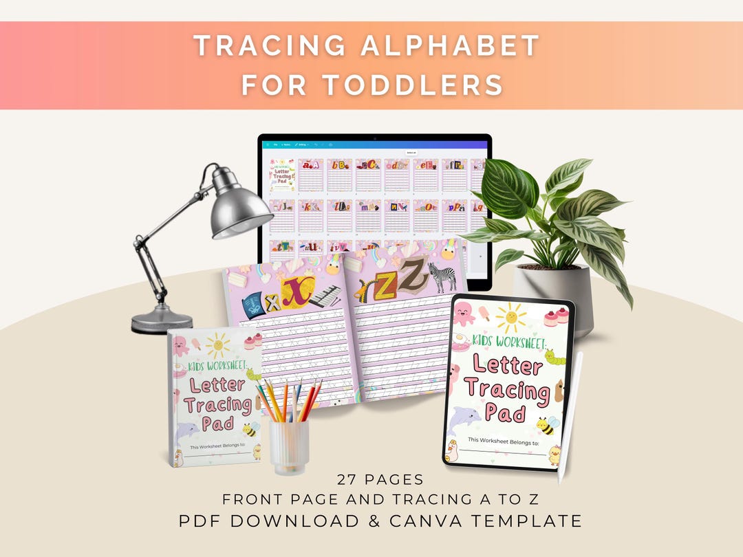 Tracing Activity Worksheets Toddlers Write Alphabets Preschool Learning ...