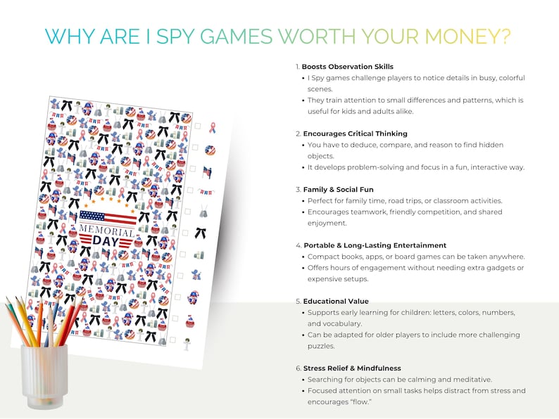 I Spy Memorial Day Game Screen Free Preschool Activity Counting ...
