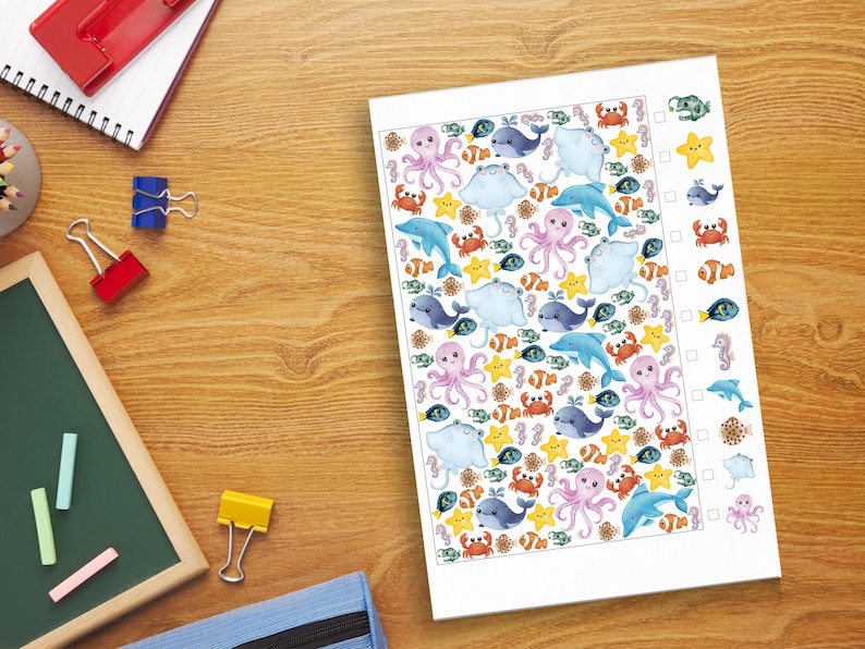 I Spy Under the Sea Creatures Ocean Sea Animals a Scavenger Hunt ...