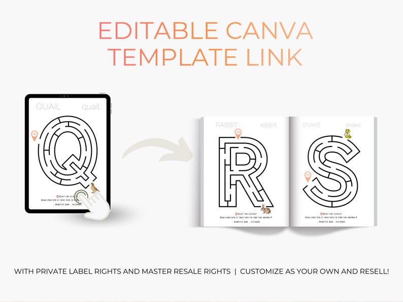 Maze Maps Bundle Letter Tracing Activity for Kids Puzzles Familiarizing ...