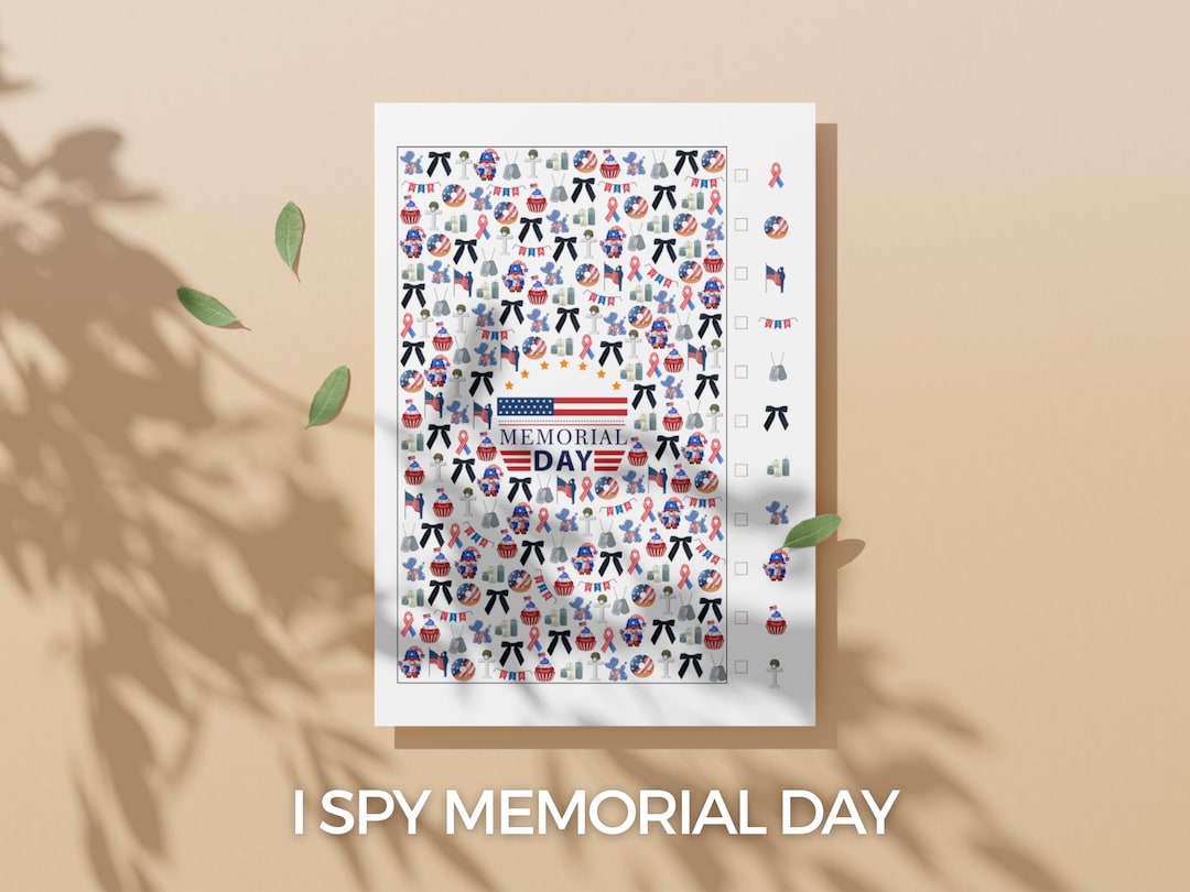 I Spy Memorial Day Game Screen Free Preschool Activity Counting ...