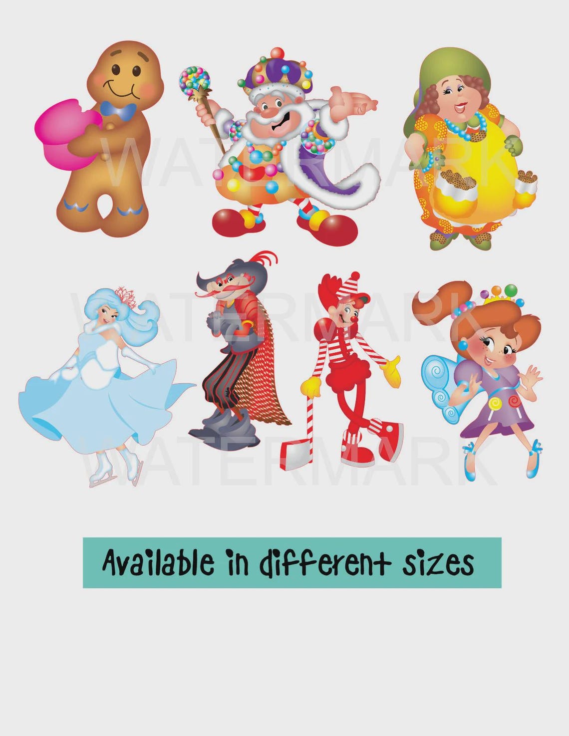 Candyland Candy Game Sweets Characters Theme for Toppers Banners ...