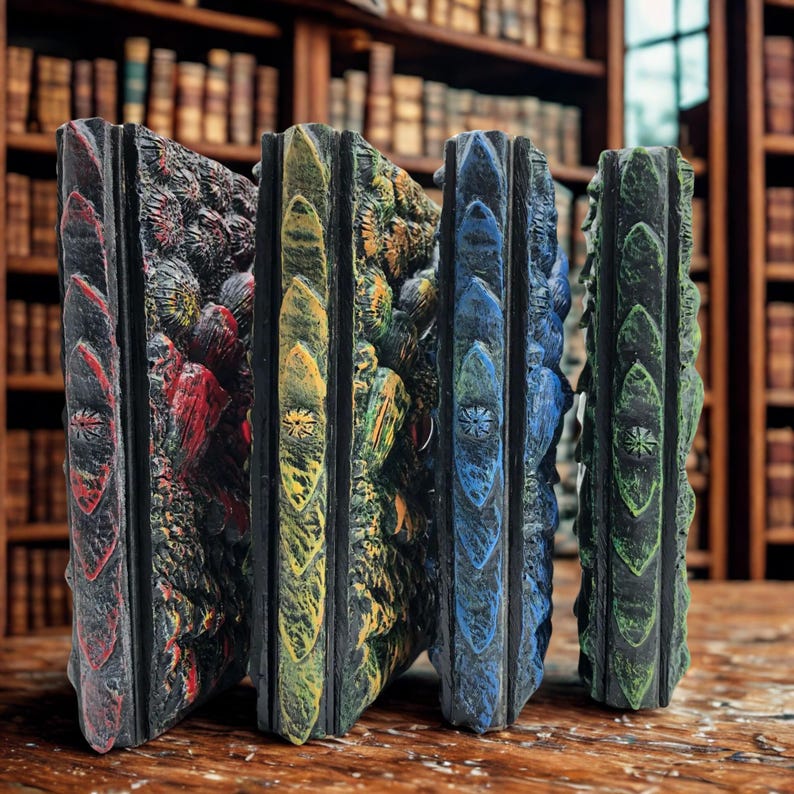 3D Printed Dragon Eye Book: Mythical Bookshelf Decor - Etsy