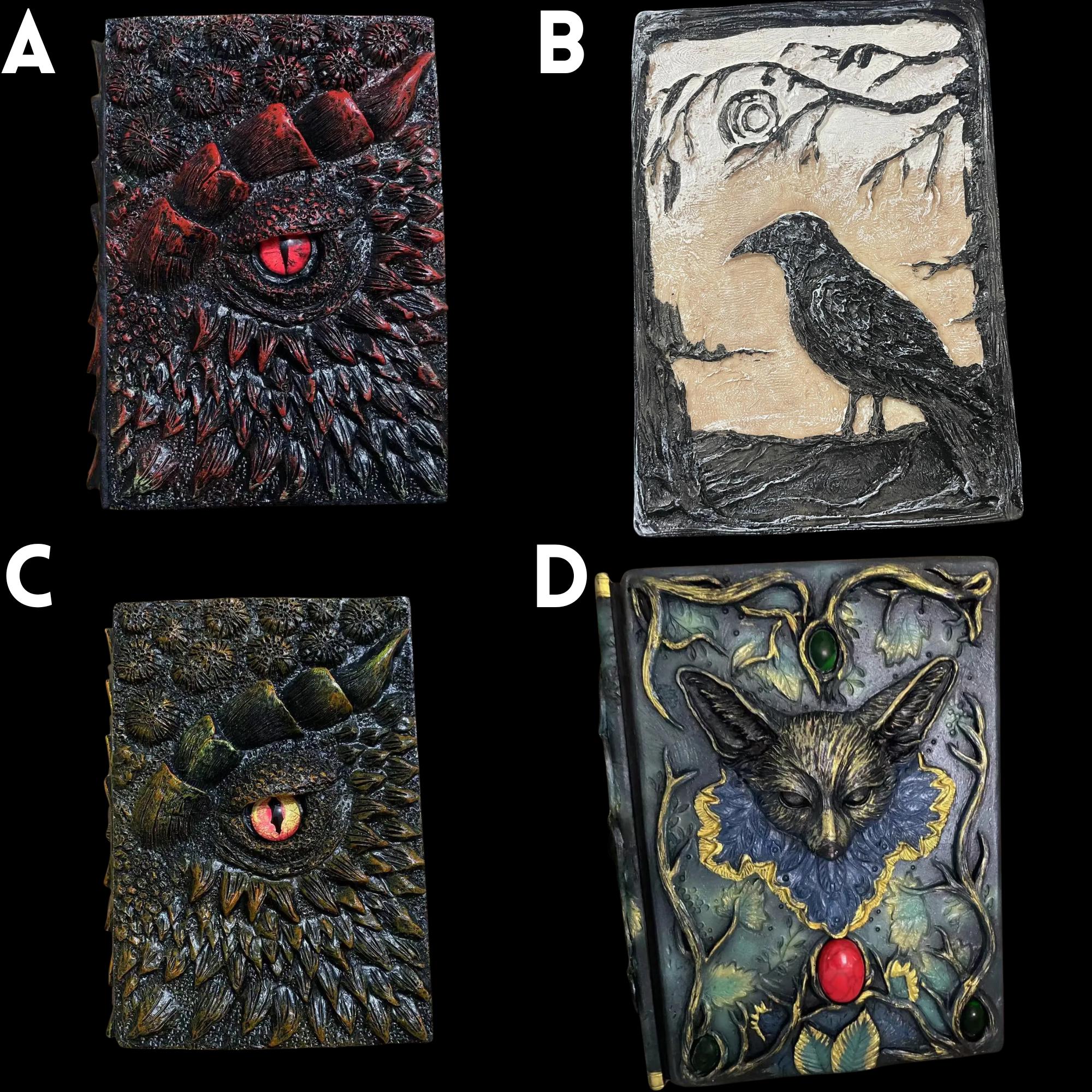 3D Printed Dragon Eye Book: Mythical Embossed Tome - Etsy