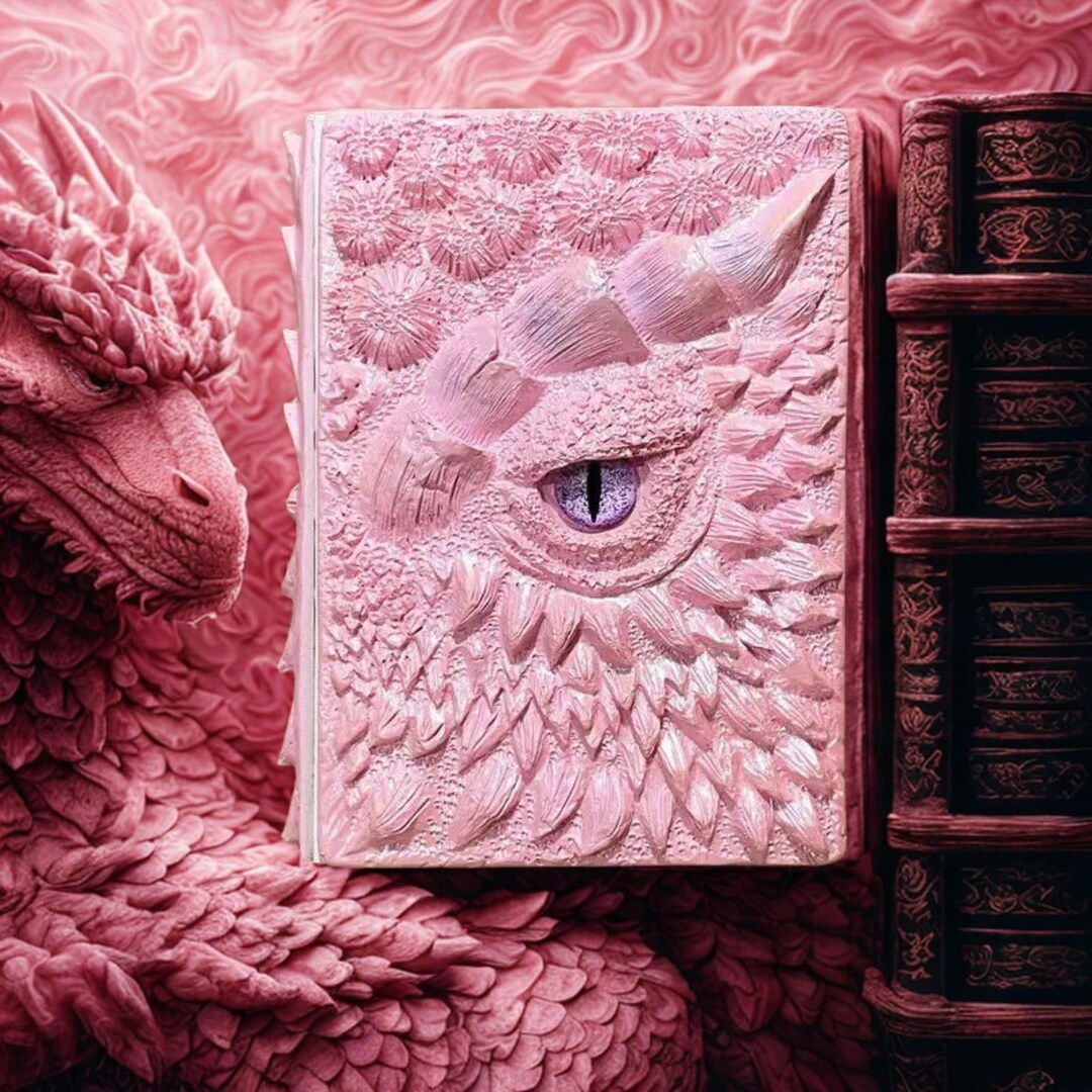 3D Printed Dragon Eye Book: Mythical Bookshelf Decor - Etsy