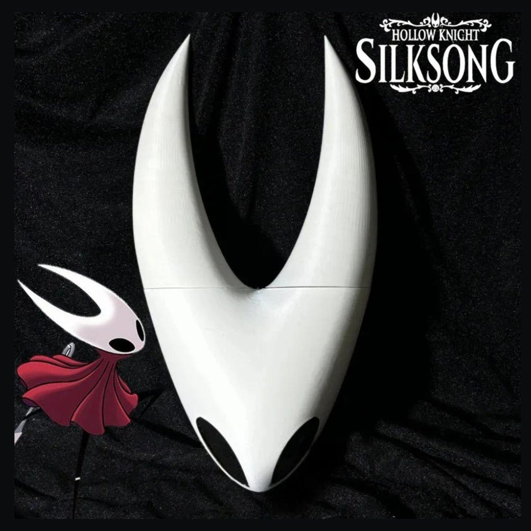 Adult Hollow Knight Hornet Cosplay Mask Helmet Silksong Adult Size 3D ...