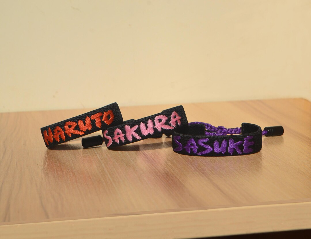 Akatsuki Bracelet Naruto Bracelet Sasuke Bracelet Sakura Bracelet Anime ...