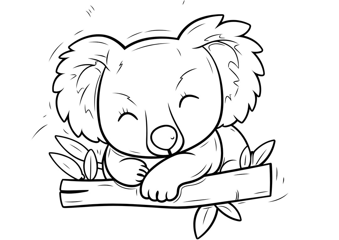 Simple Animal Coloring Pages (15 Different Animal Figures) - A4 Paper ...