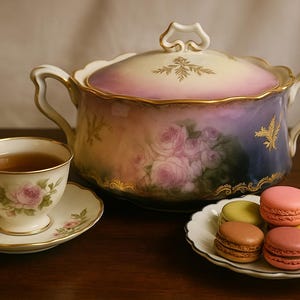 Antique 1890s Rosenthal Bavaria Carmen Soup Tureen – Large Floral ...