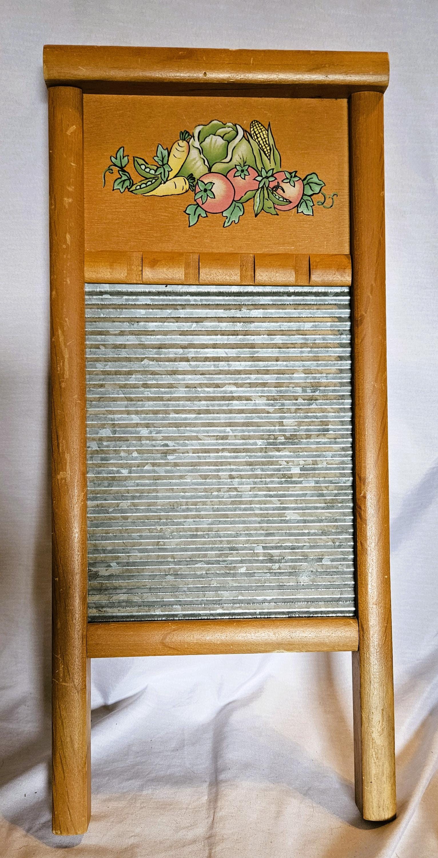 Vintage-inspired Wooden Washboard Wall Decor – Hand-painted Country ...