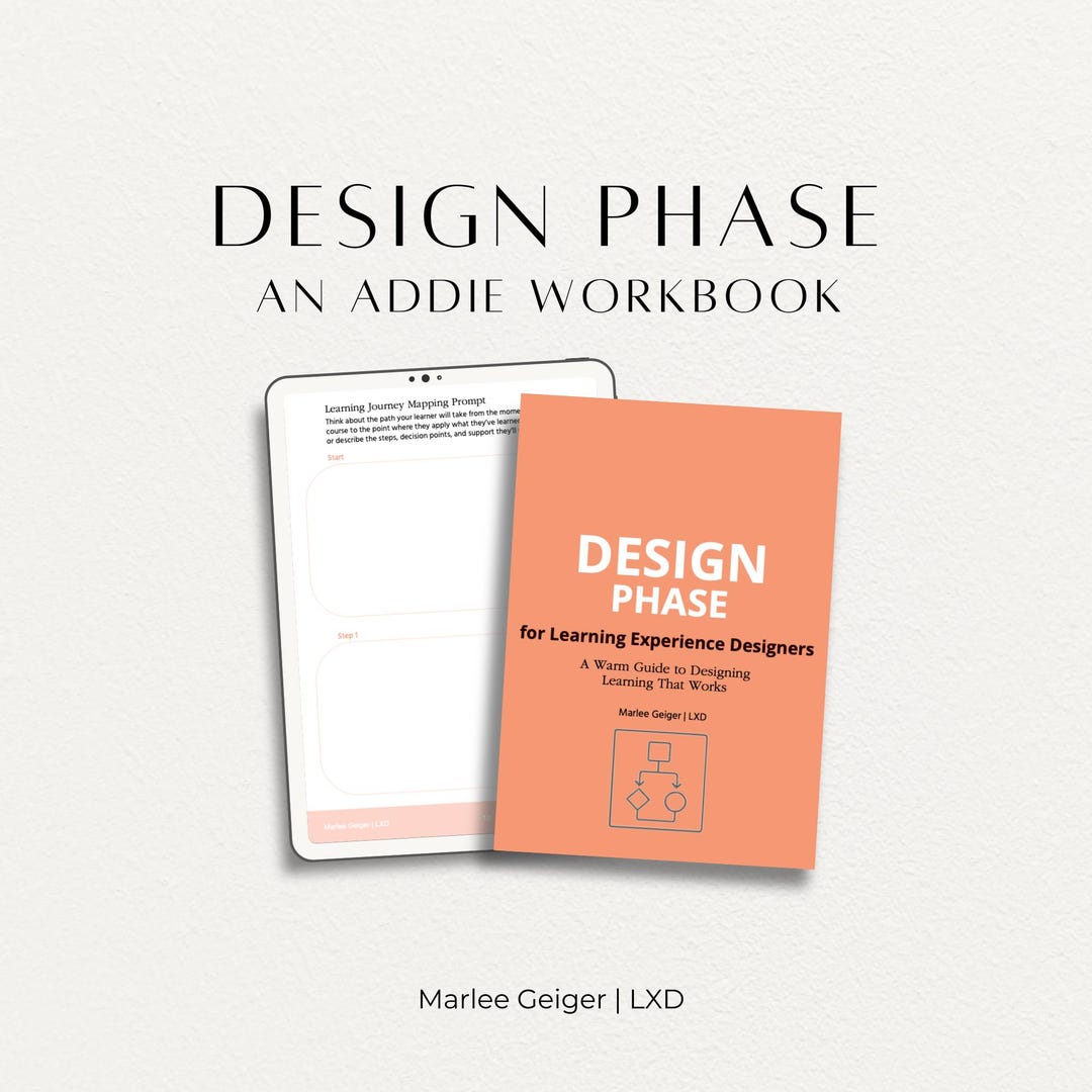 Design Phase Workbook | ADDIE Model Template | Storyboard & Objective ...