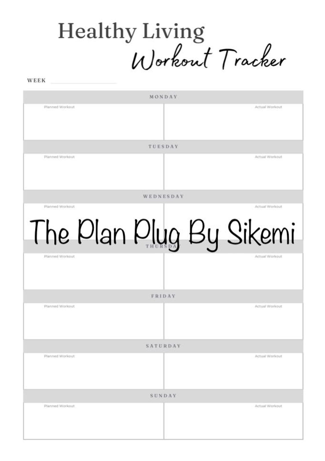 Healthy Living Journal | Digital Health & Wellness Planner | Meal Ideas ...