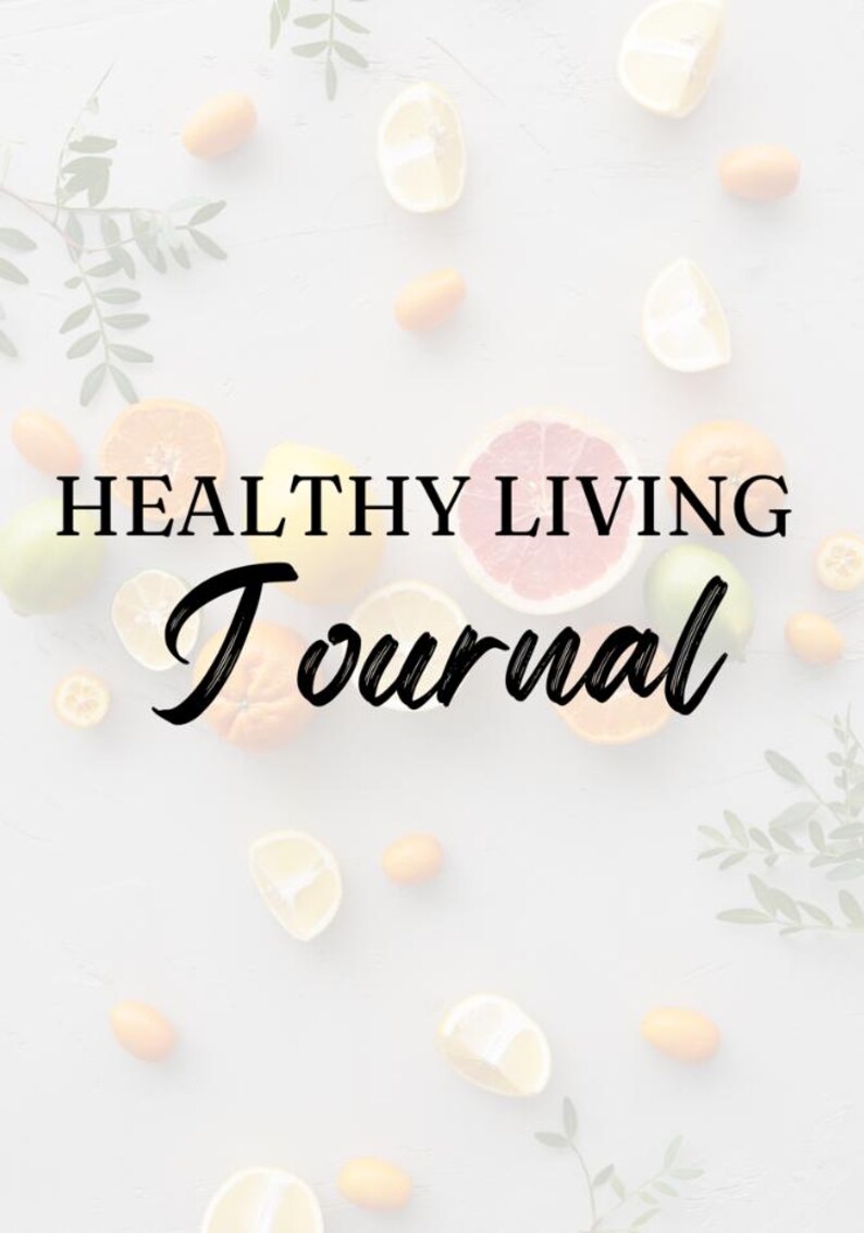 Healthy Living Journal | Digital Health & Wellness Planner | Meal Ideas ...