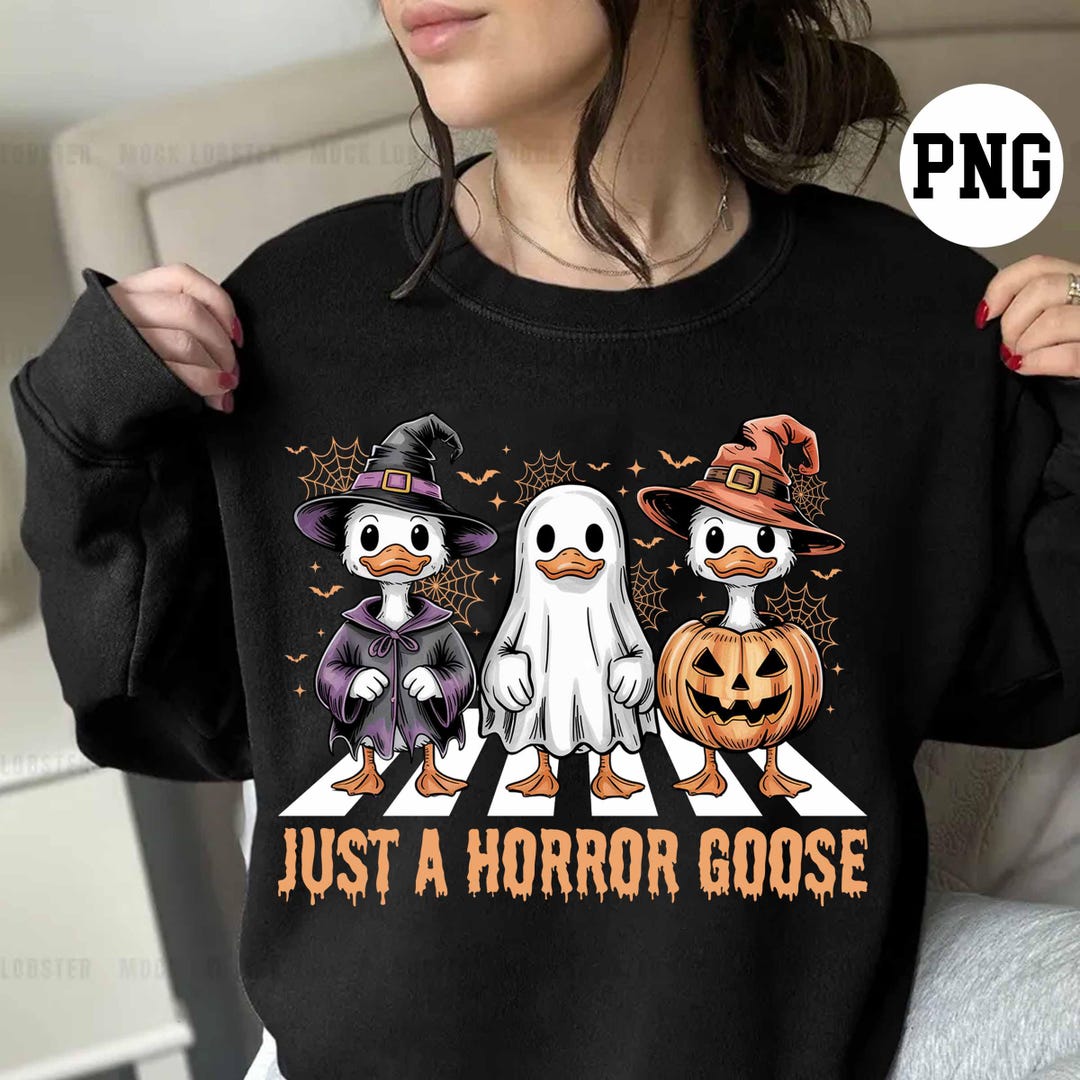Retro Just A Horror Goose Png, Goose Halloween Png, Creepy Cute Png ...