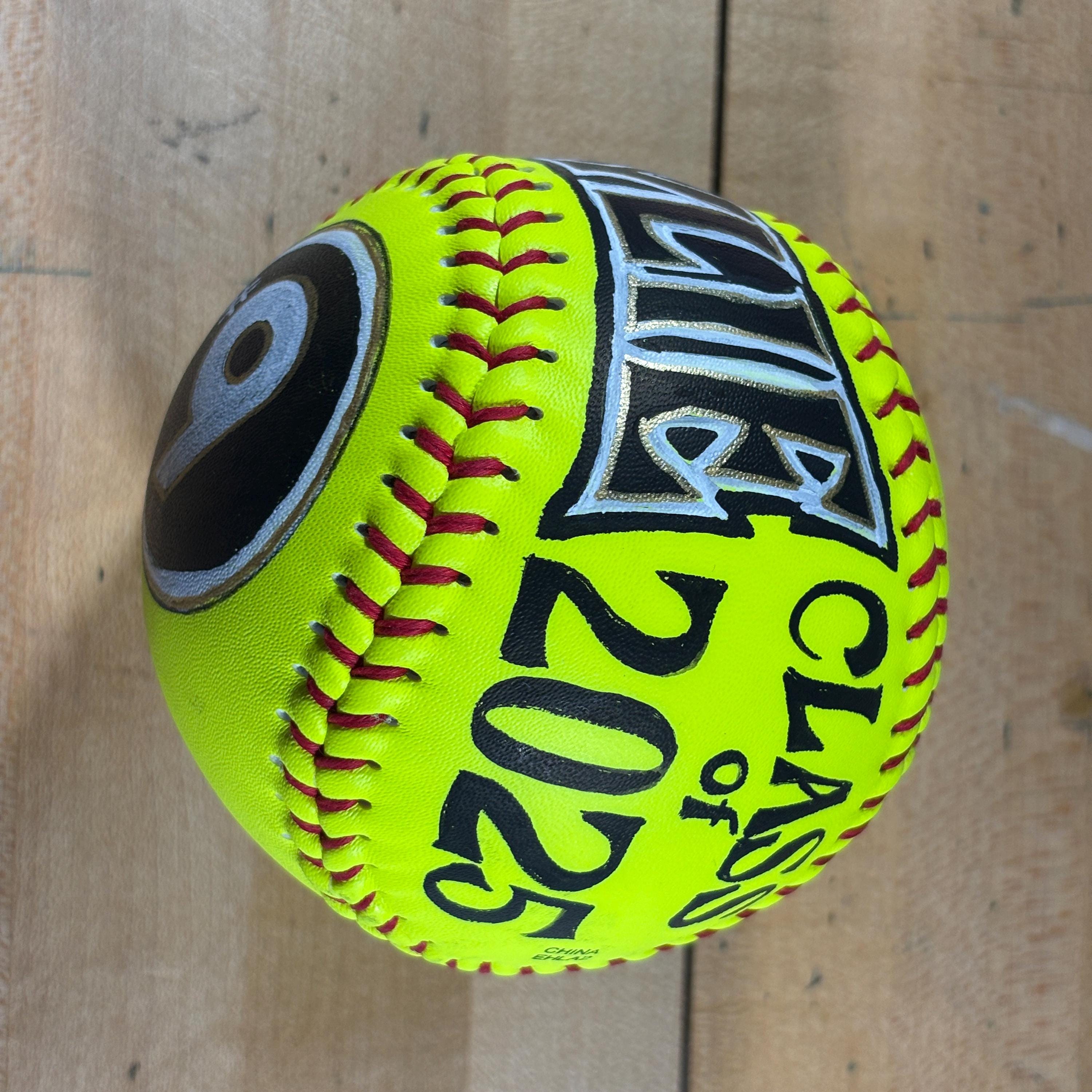 Hand Painted Softball Gift - Etsy