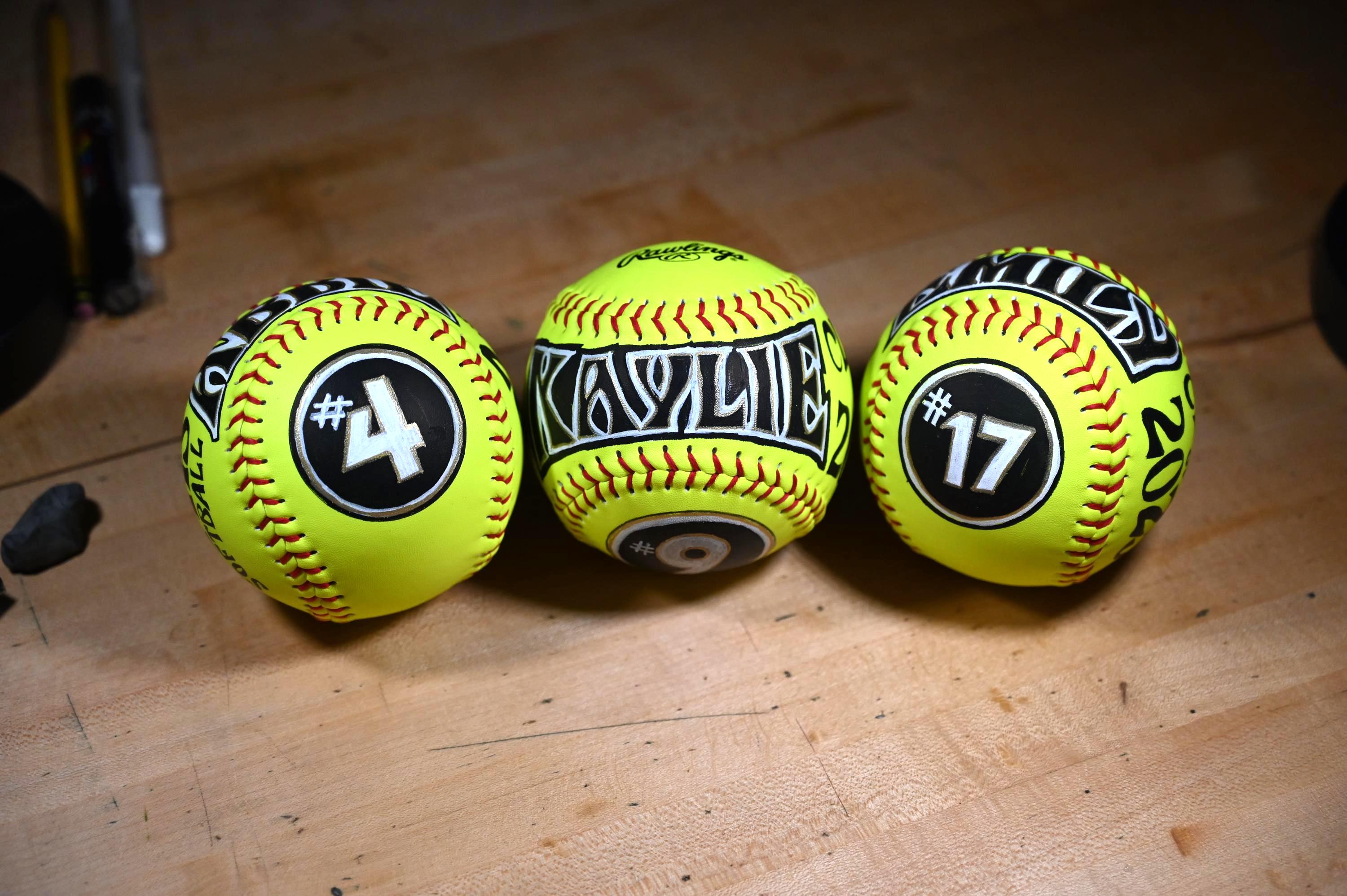 Hand Painted Softball Gift - Etsy