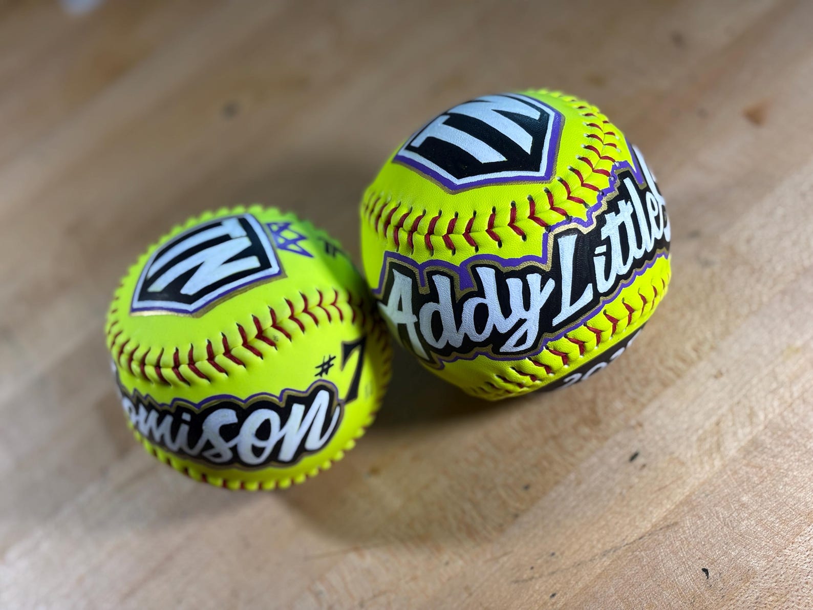 Hand Painted Softball Gift - Etsy
