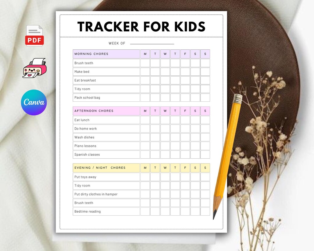 Children ADHD Executive Functioning Printables, ADHD Tools, Behavior ...