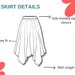 Handkerchief Skirt Sewing Pattern, Asymmetrical Skirt Pattern, Flowy ...